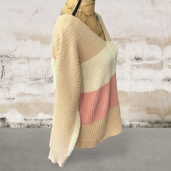 No Comment | Sweaters | Nwt No Comment Color Block Sweater Size Large ...